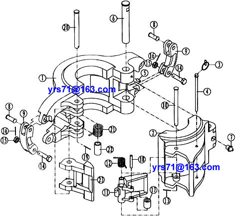 casing elevator - SLX model sider door collar type casing elevator